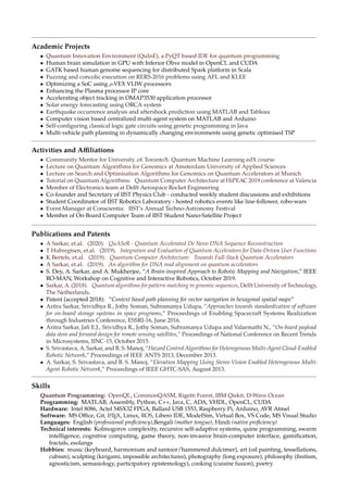 Aritra Sarkar - Curriculum vitae | PDF