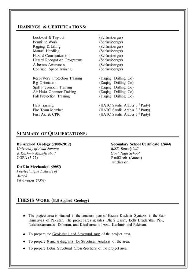 Cv arsalan rauf | DOCX