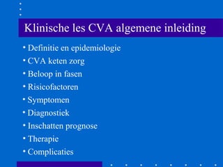 Cva scholing verpleeghuis | PPT
