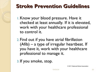 CVA Stroke power point presentation 12 | PPT