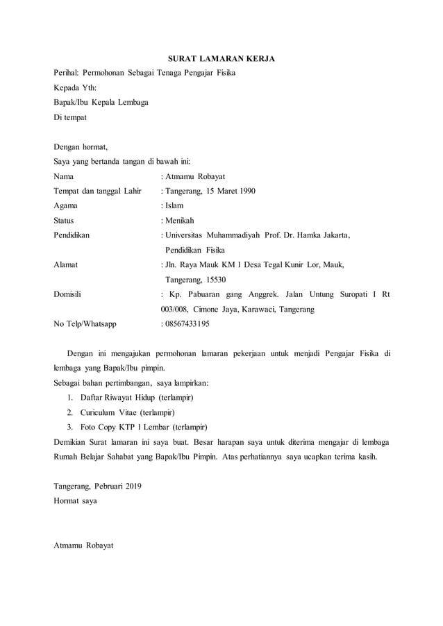 Cv atmamu robayat | PDF