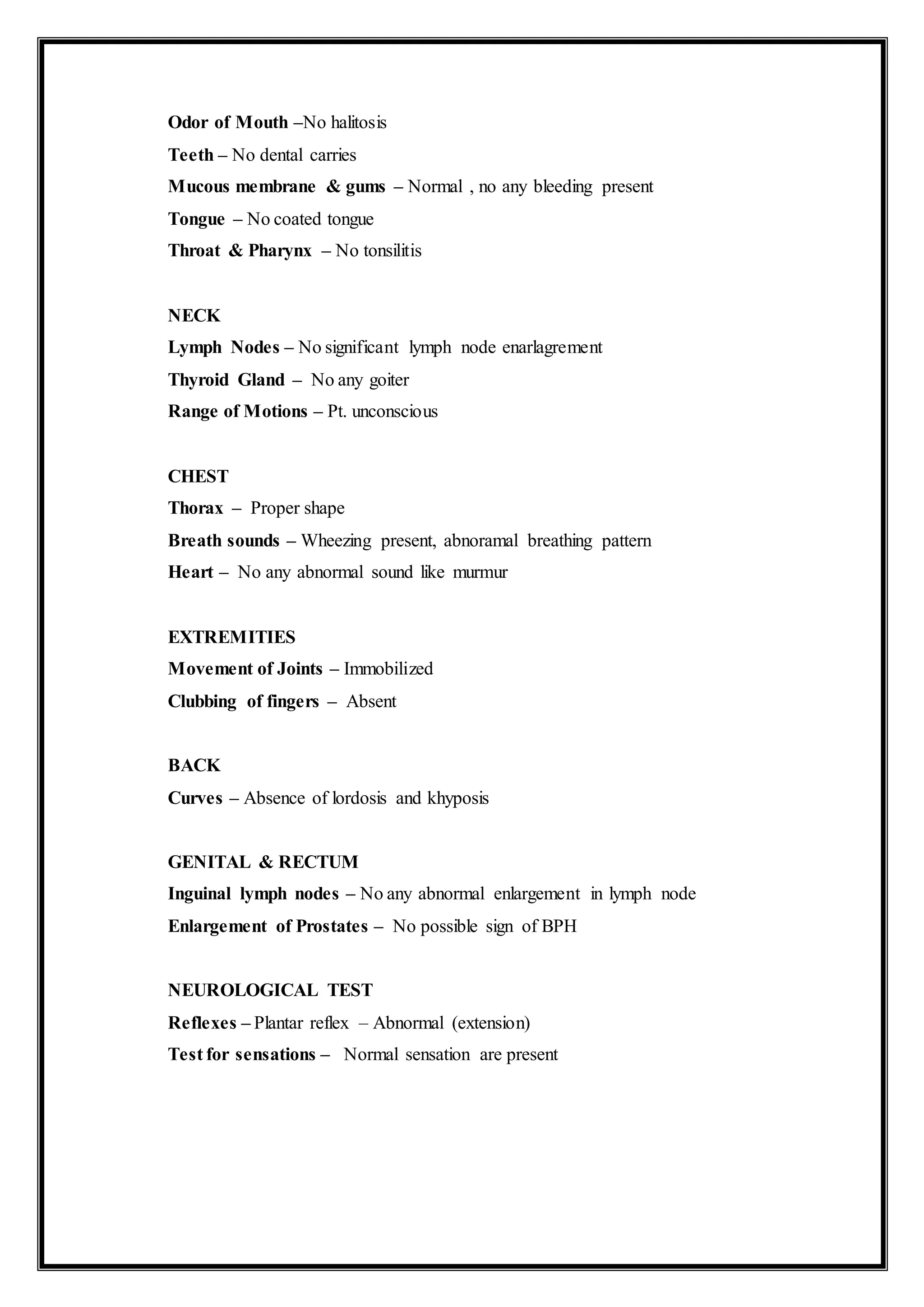 Case Study on Cerebro Vascular Accident (CVA) | DOCX
