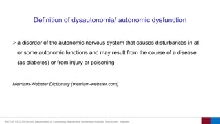 Cardiovascular Autonomic Dysfunction in the Post-COVID Landscape ...