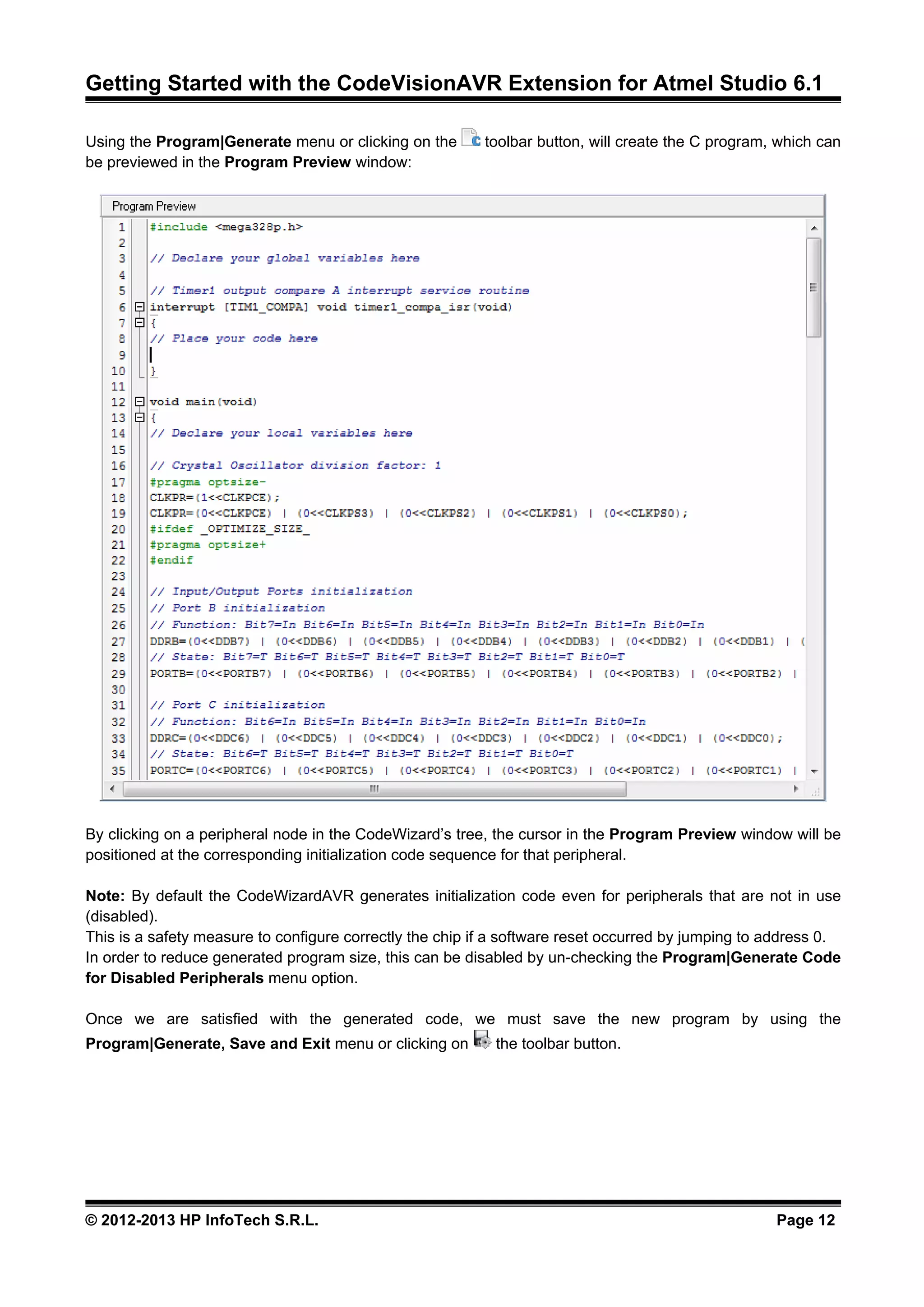 Cvavr getting started with atmel studio | PDF
