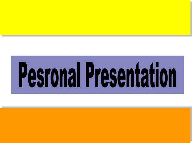 Personal Presentation | PPT