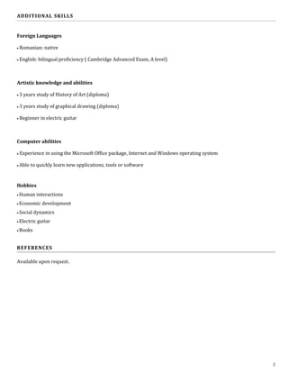 Cv bogdan manea | PDF