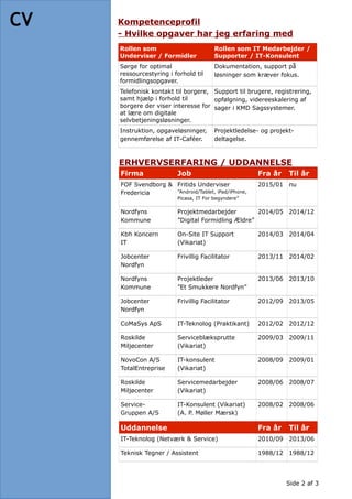 Cv bo ssørensen_2015 | PDF