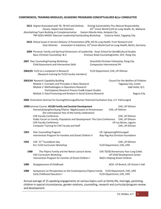 Cv brief.che dean roldan | PDF