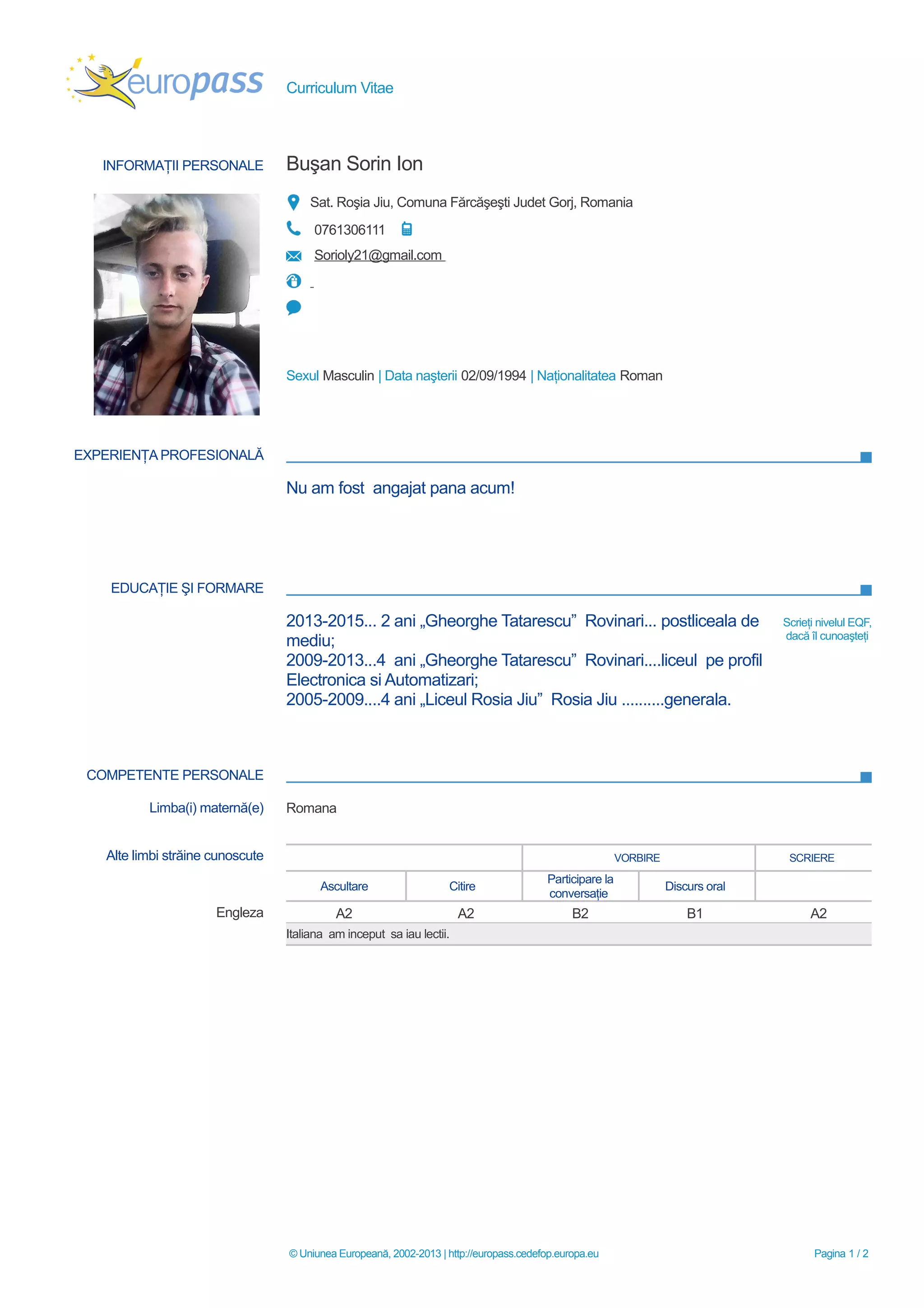 Cv busan sorin ion | DOC