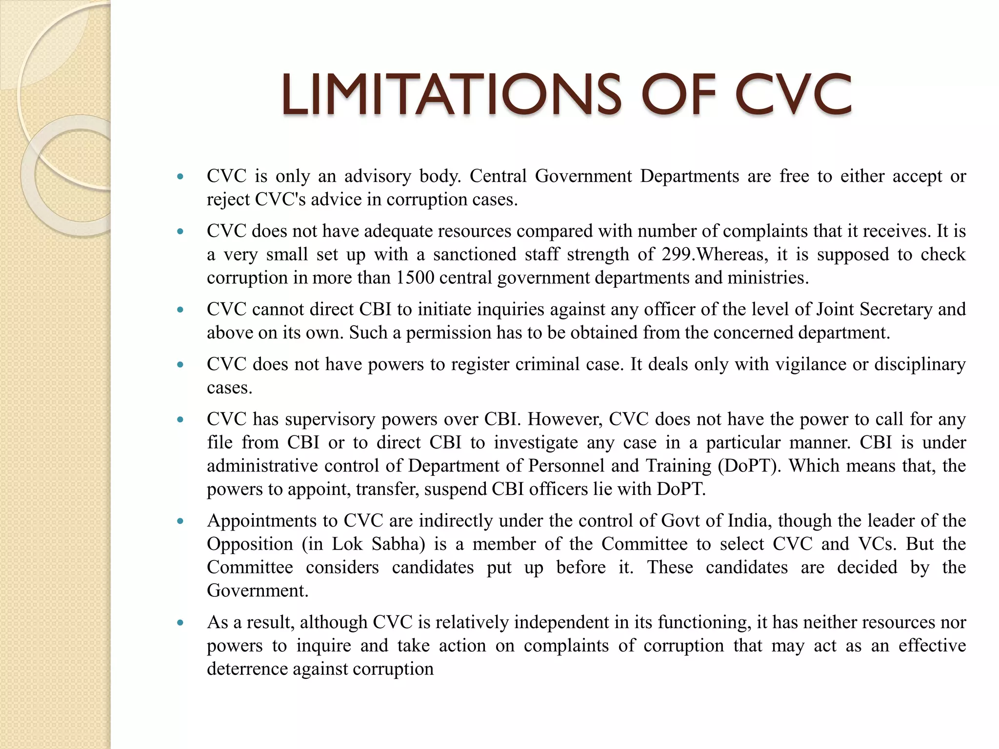 Central Vigilance Commission | PPTX