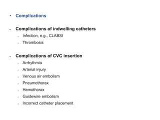 C.V.C 99 .pptx central venous access lecture | PPTX