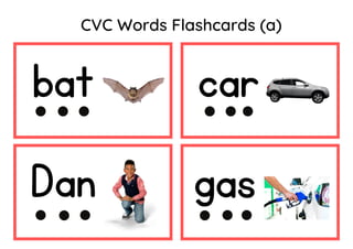 CVC a Flashcards.pdf- Printable and can be used for Teachin in Primary ...