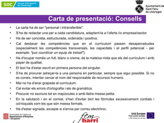 Currículum i carta de presentació | PPT