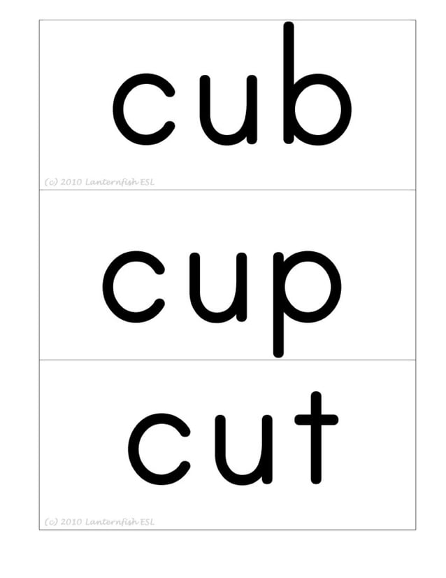 Cvc basic flashcards | PDF