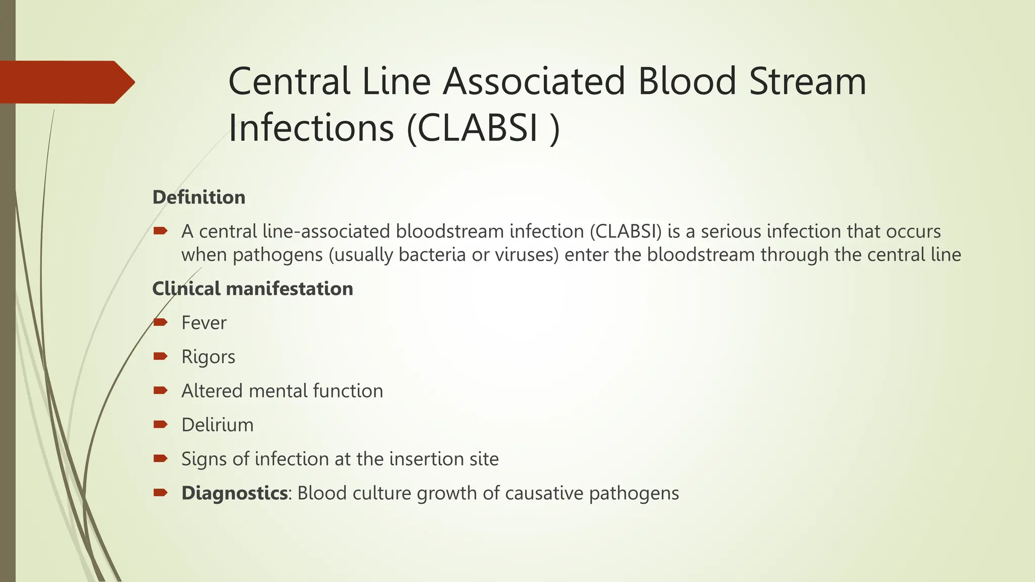 Central Venous Catheter Care - Central Line Associated Blood Stream ...