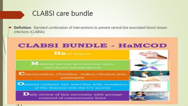 Central Venous Catheter Care - Central Line Associated Blood Stream ...