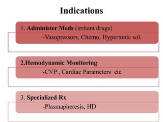Central Venous Catheter Care- A Nursing skill | PDF