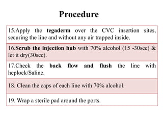 Central Venous Catheter Care- A Nursing skill | PDF