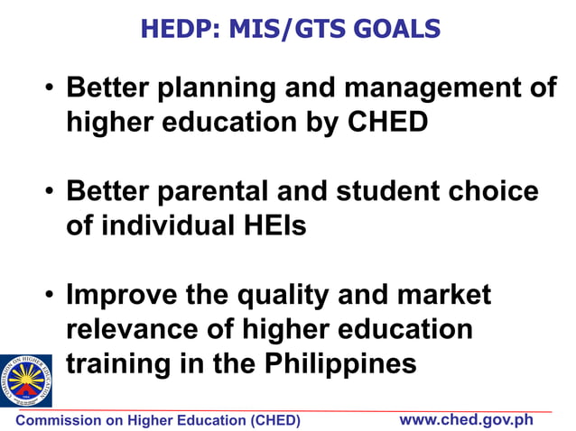 CHED Information System Strategic Plan (ISSP) | PDF