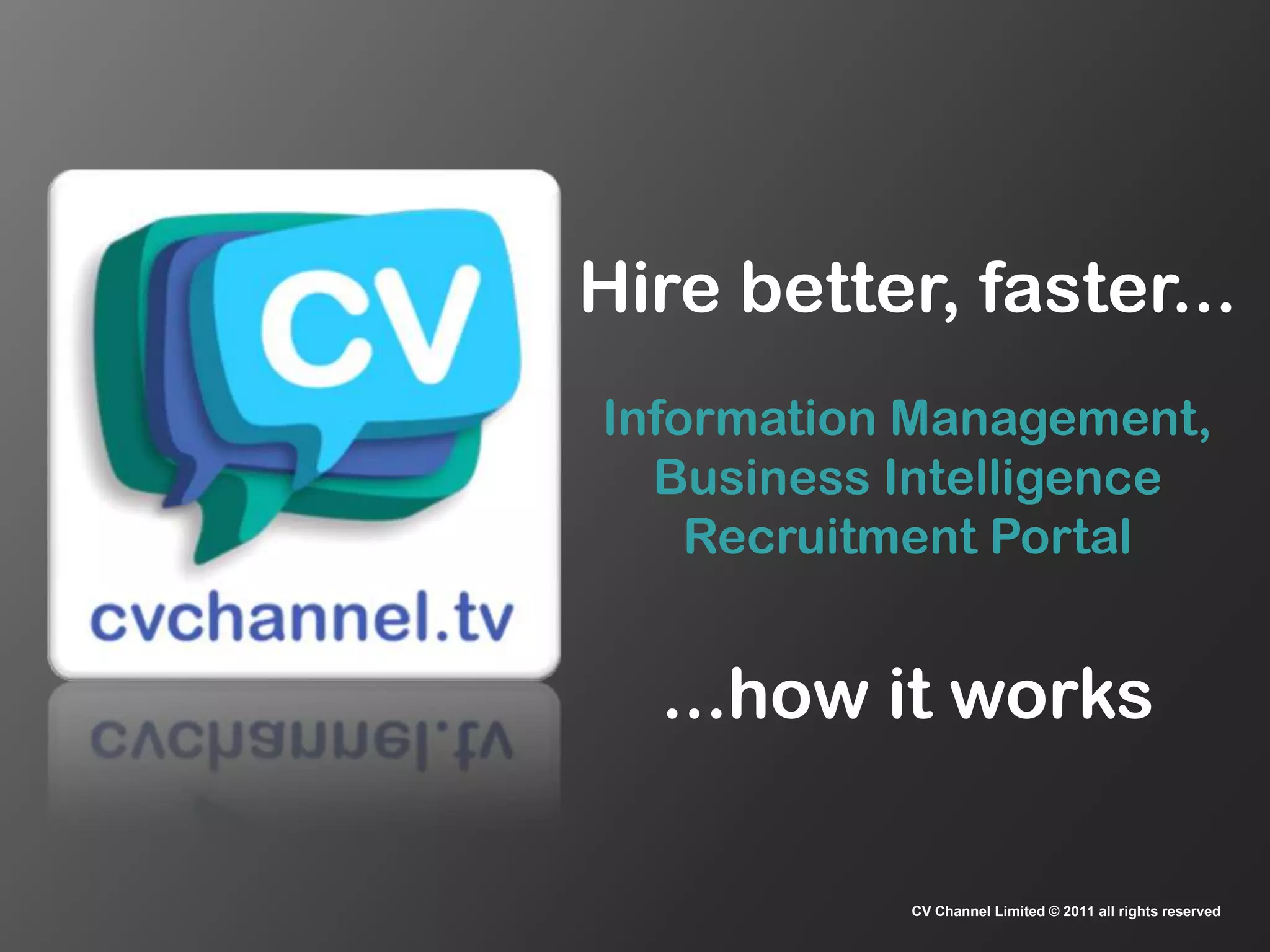 CV Channel - How It Works | PPT