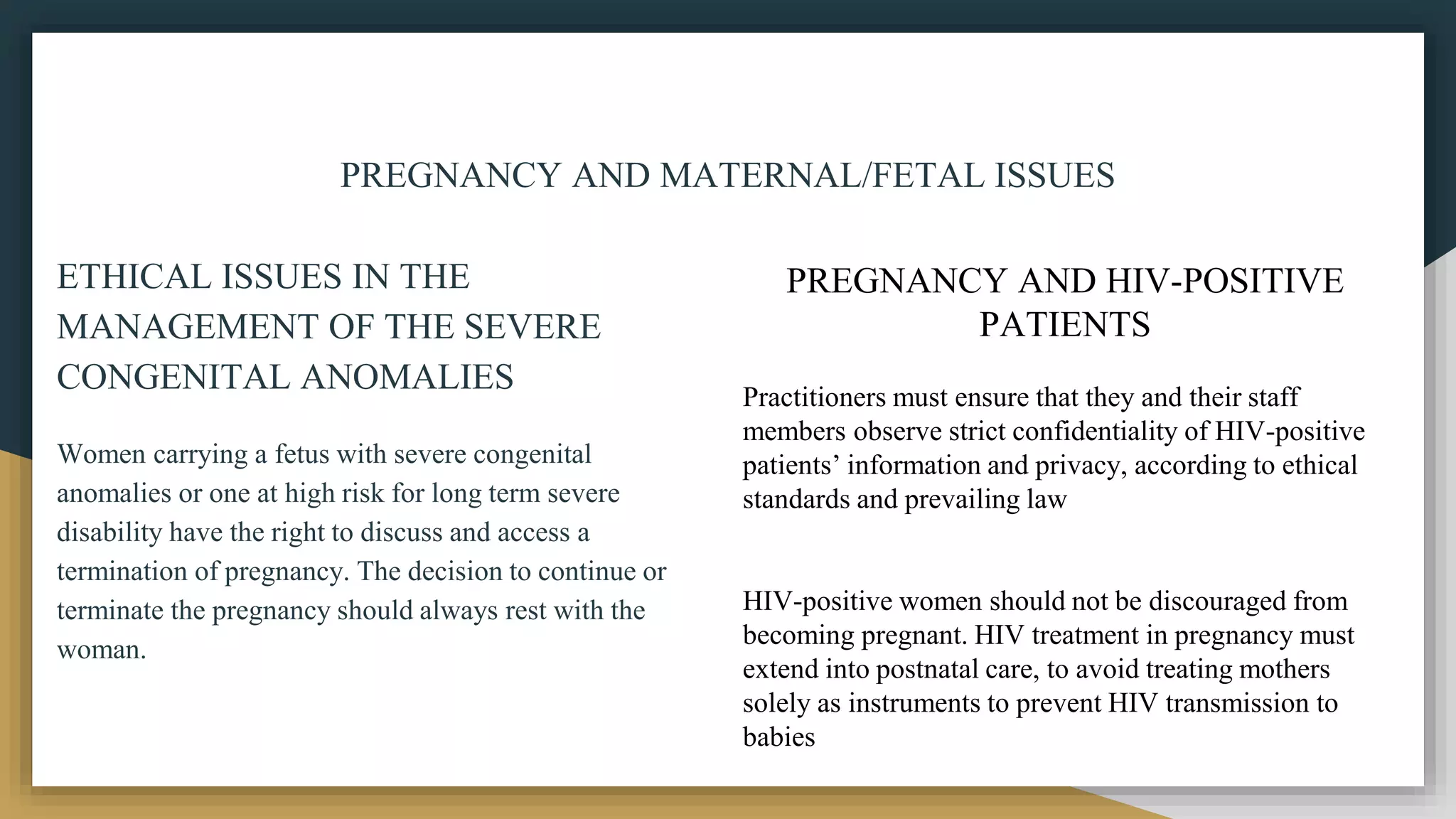 Ethical issues in obstetrics & gynecology (in Malaysia) | PPTX
