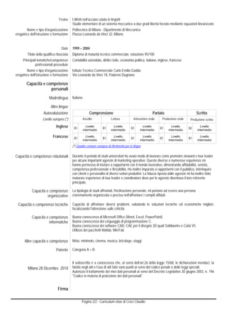 Cv Claudio Croci | PDF