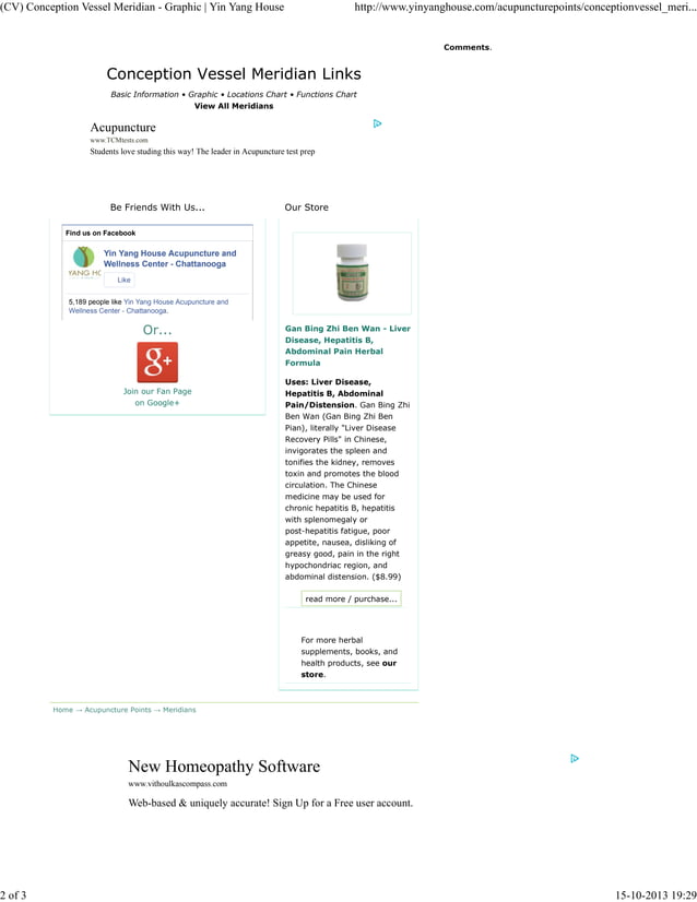 (Cv) conception vessel meridian | PDF