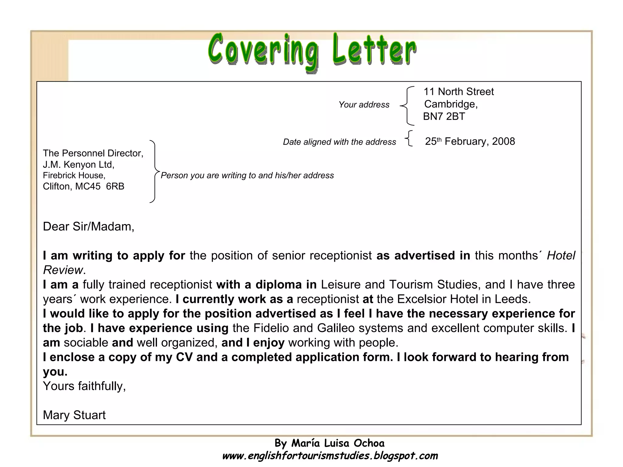 Cv & covering letter | PPT | Resume Writing and Advice | Job Search