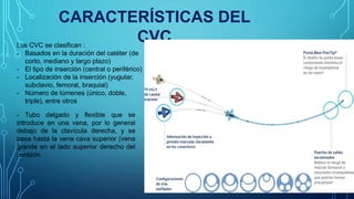 cateter venoso central | PPTX