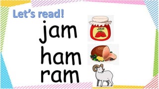 cvc short a sound example cat, jan van .pptx