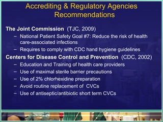 Preventing Catheter Associated Bloodstream Infection | PPT