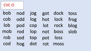 CVC,WORD FAMILIES.pptx | Pets