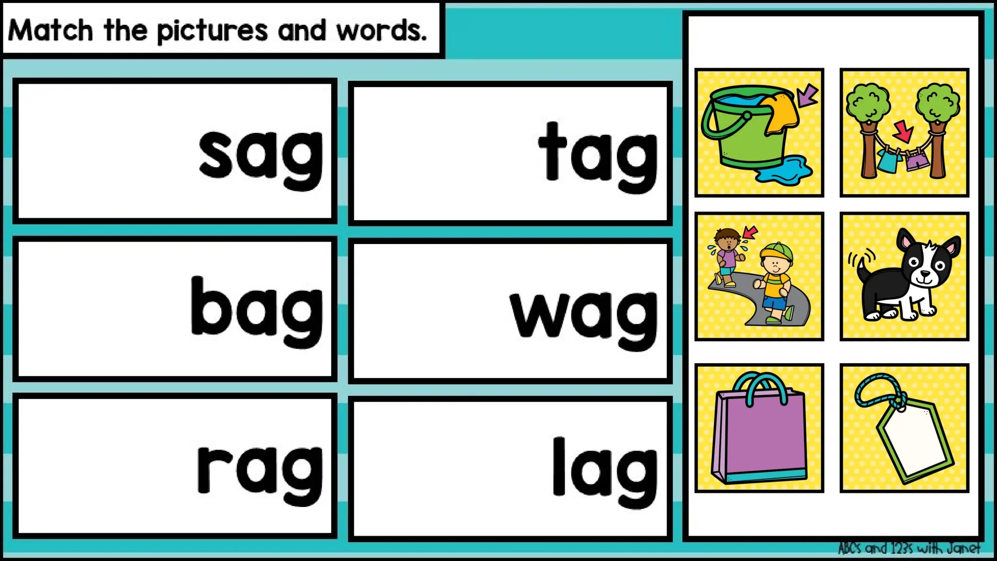 CVC Word Families (-ag) Digital Activities.pptx