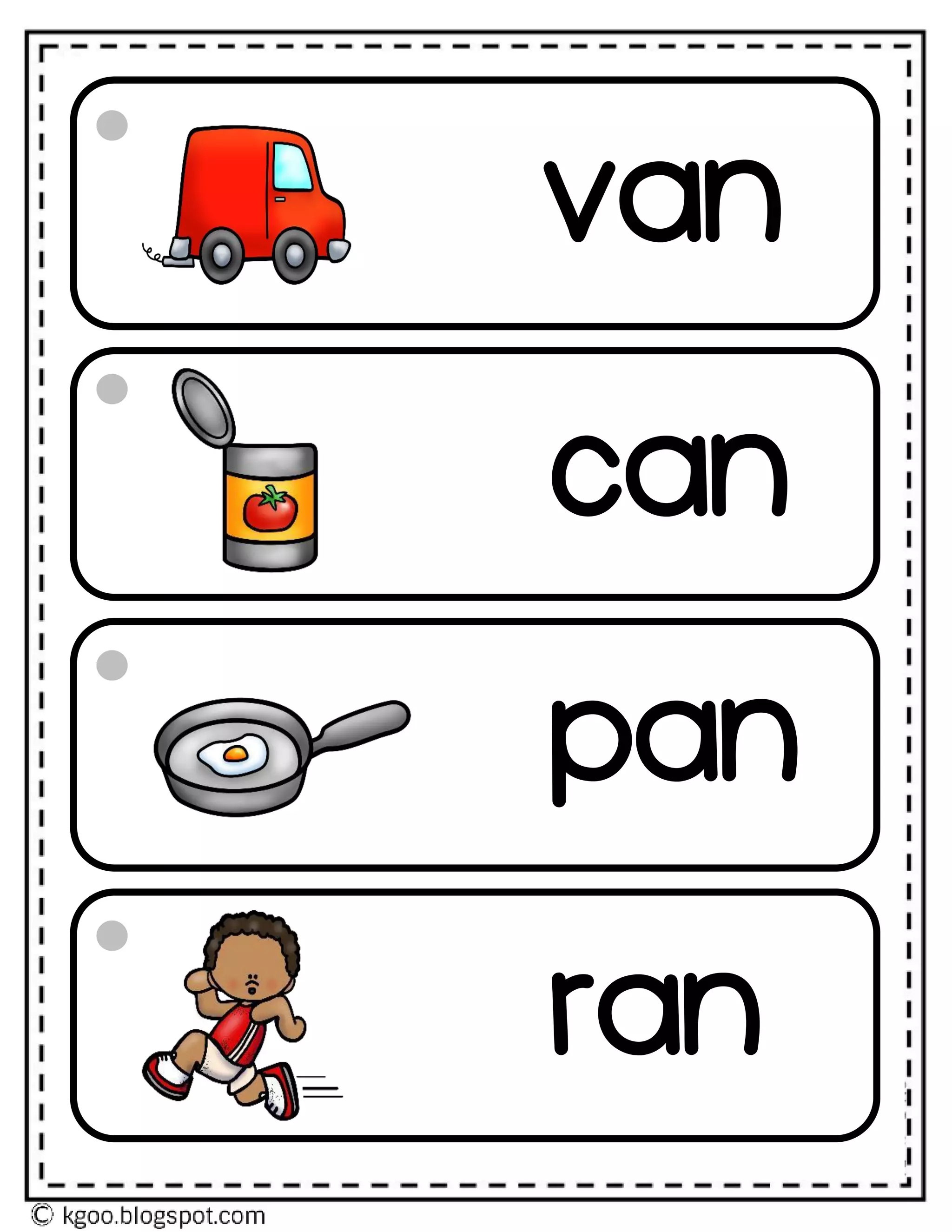 Cvc word family word work | PDF