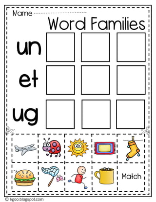 Cvc word family word work | PDF