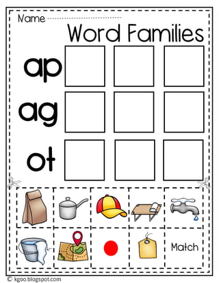 Cvc word family word work | PDF