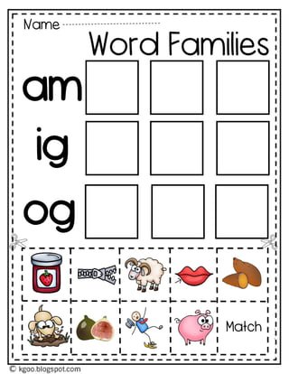 Cvc word family word work | PDF