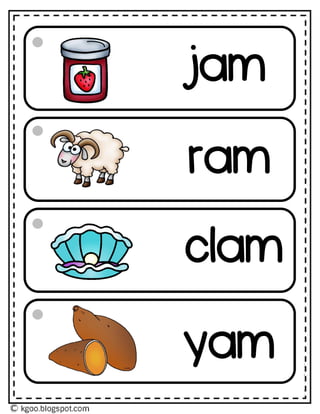 Cvc word family word work | PDF