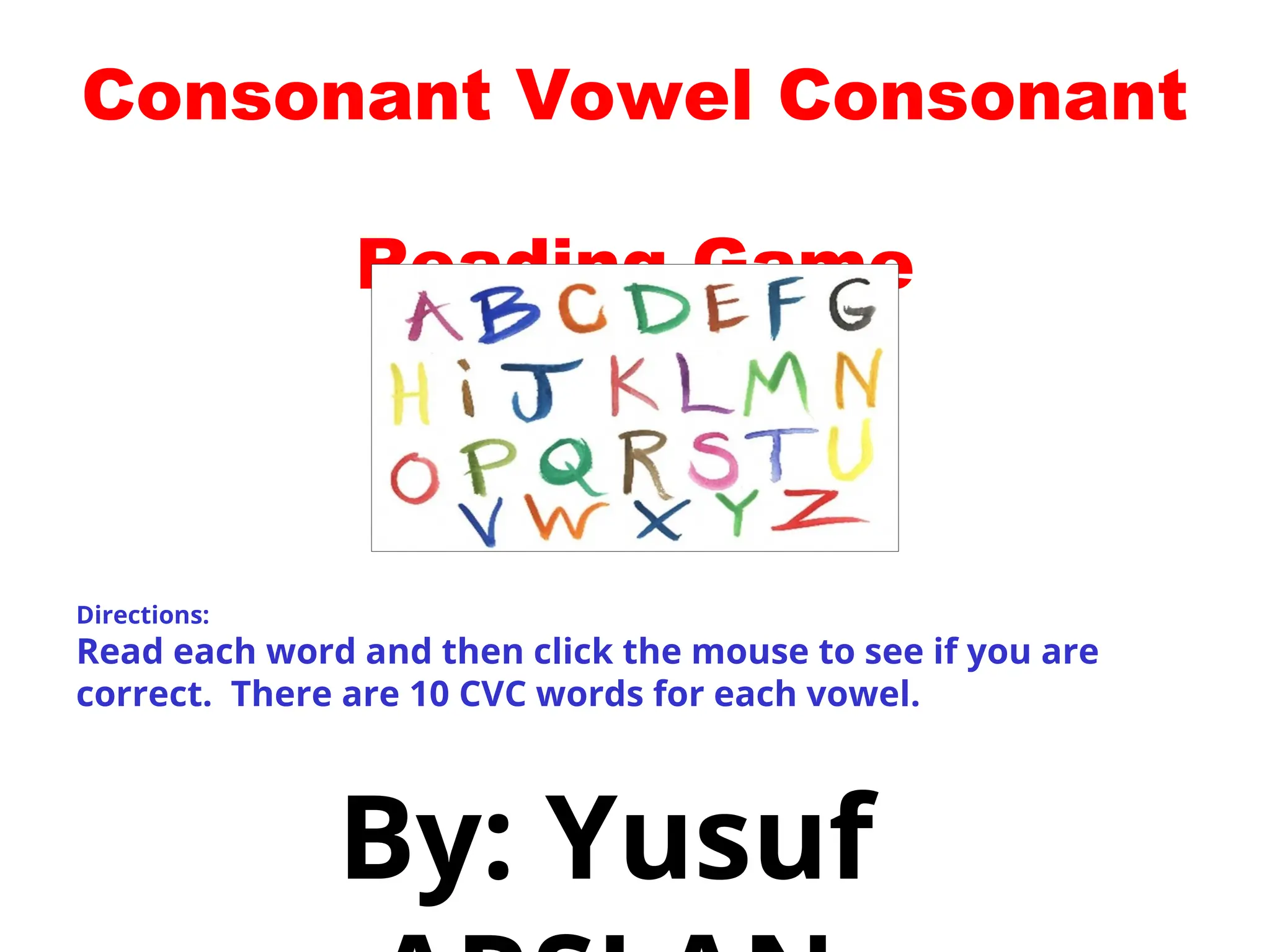 CVC words. Grade 1- Reading and Literacy | PPT