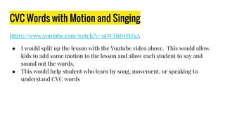 Cvc words lesson plan | PDF