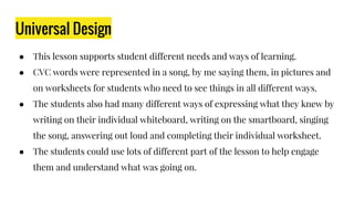 Cvc words lesson plan | PDF