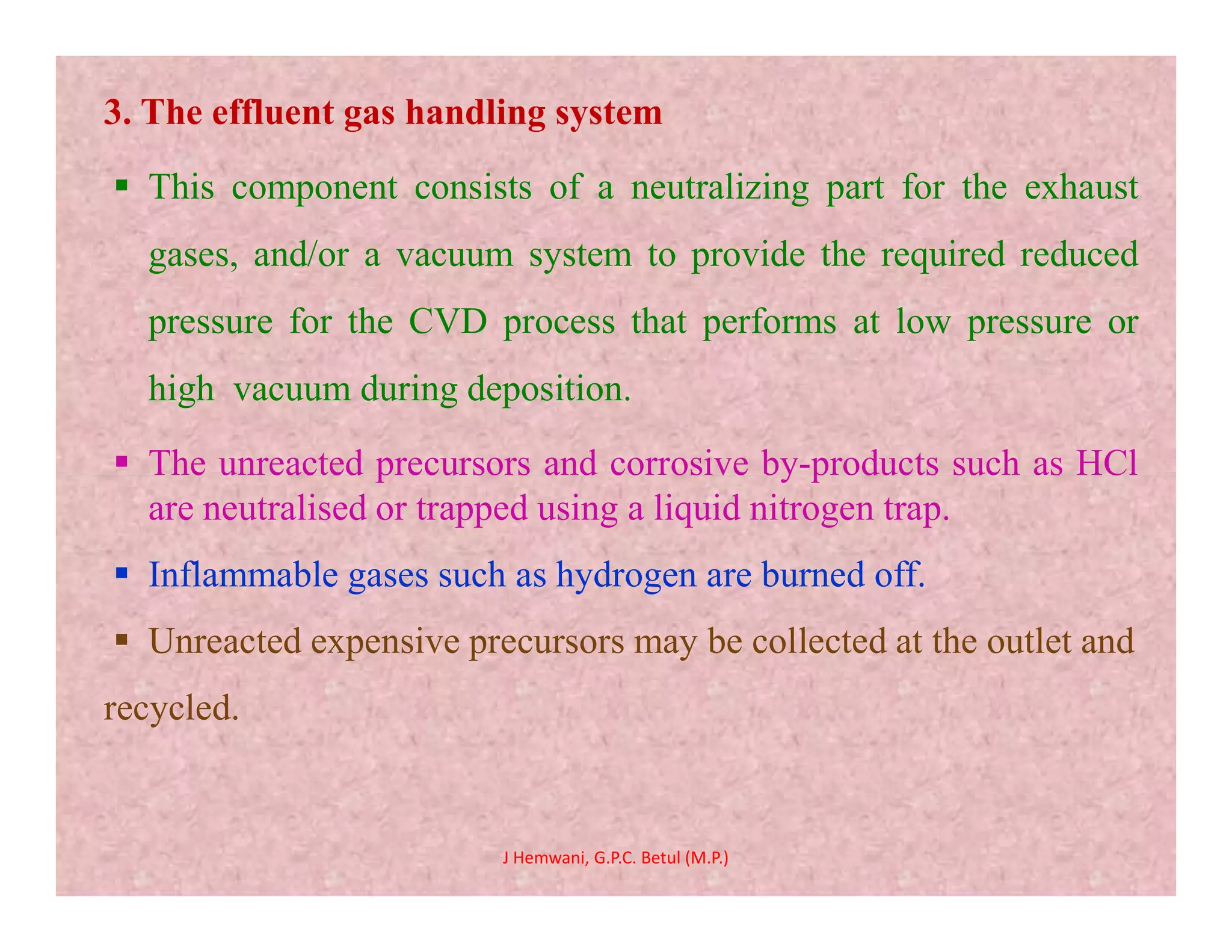 Chemical Vapour Deposition | PDF