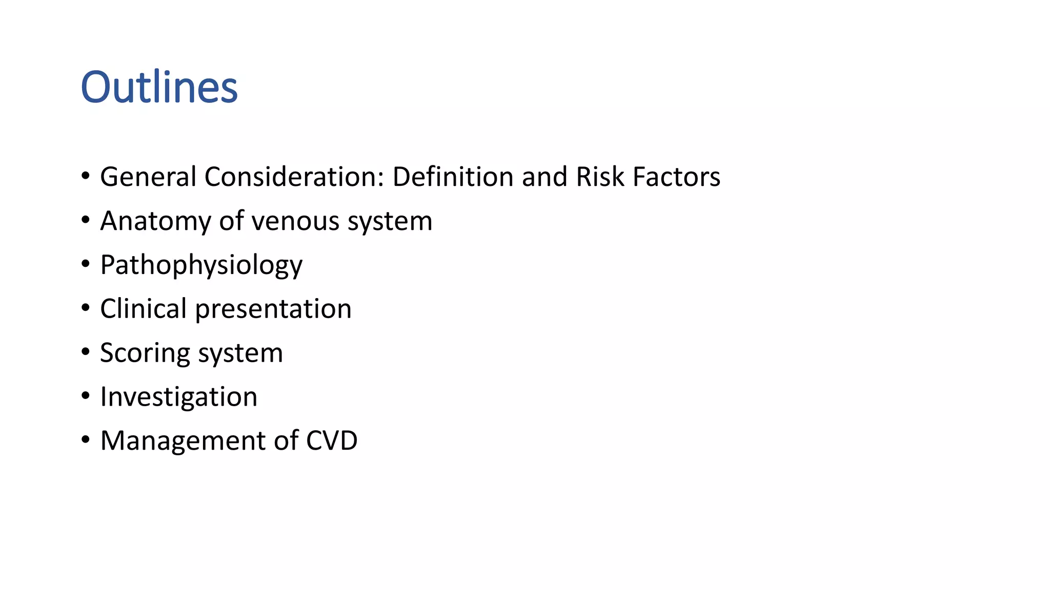 chronic venous disease: in brief | PPTX | Blood Disorders | Diseases ...