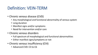 chronic venous disease: in brief | PPTX