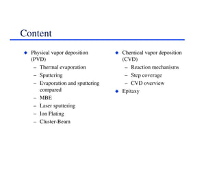 Cvd and pvd | PDF