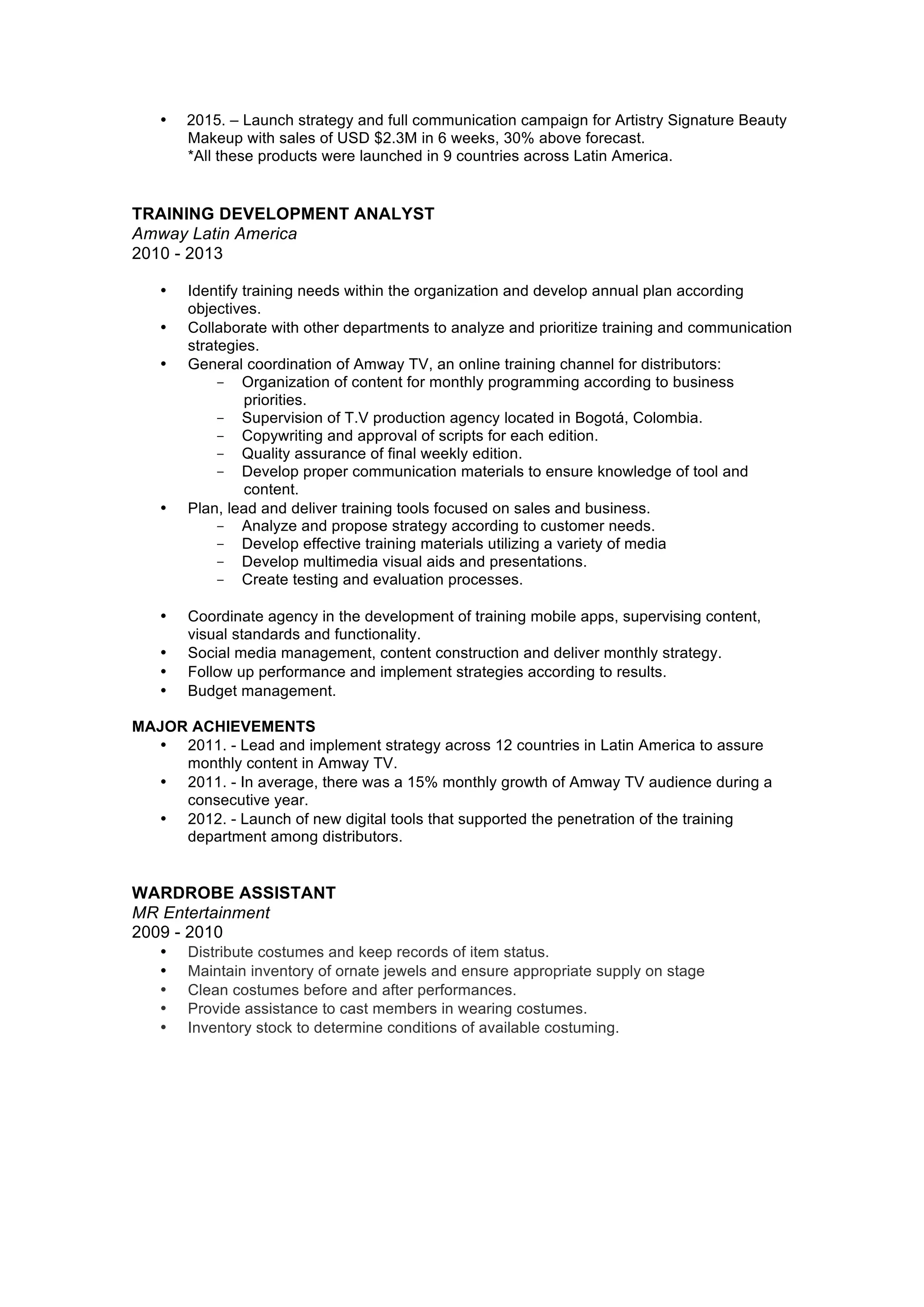 Resume Daniela Leal | PDF