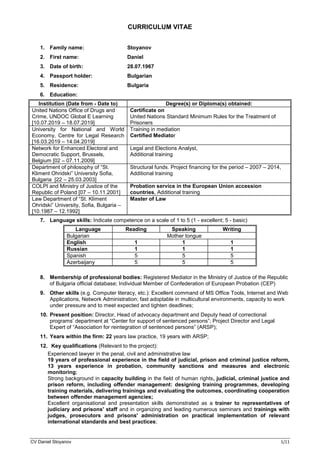 CV Daniel Stoyanov | PDF