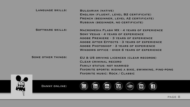 CV Danny Lazarov May2012 | PDF