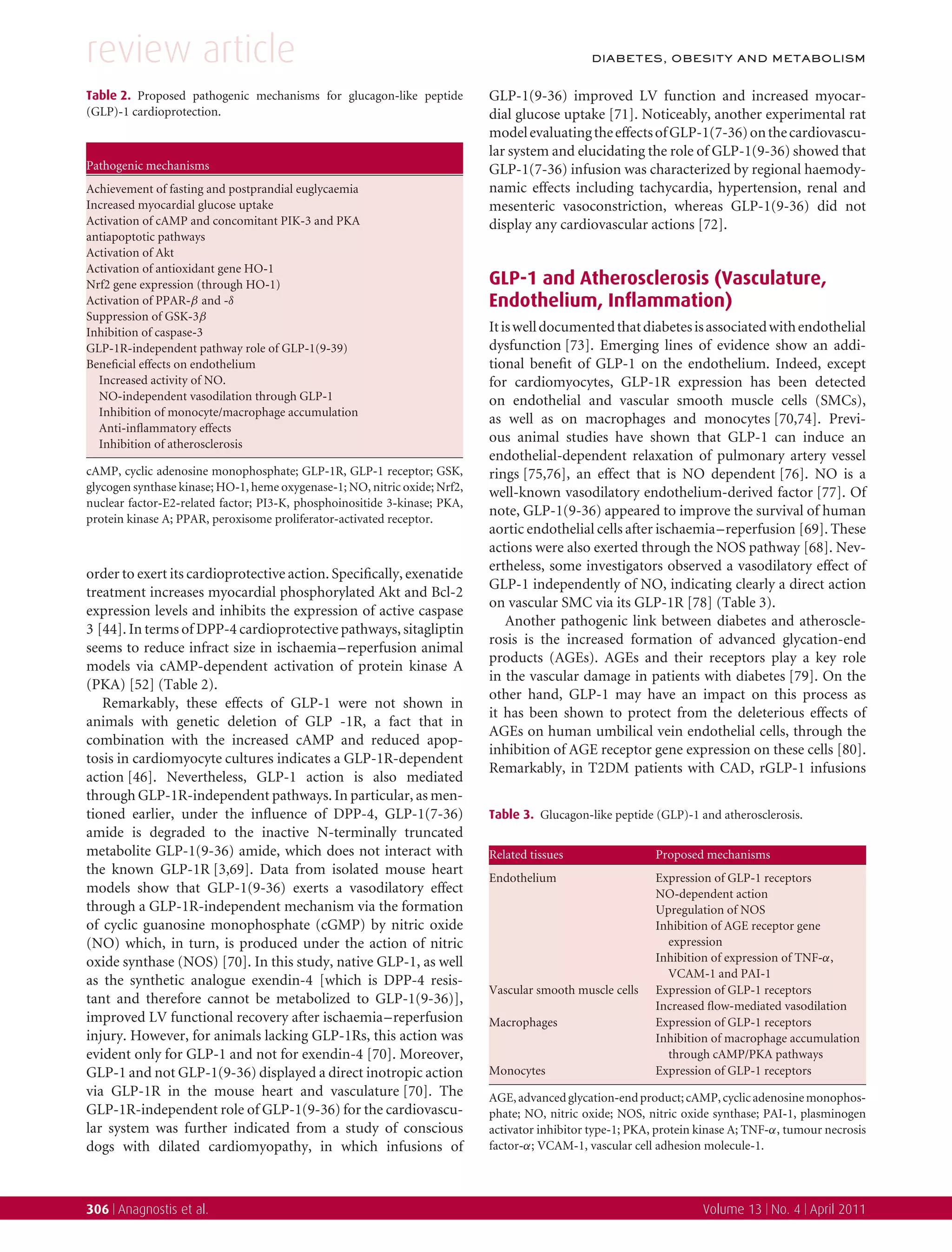 Glucagon-like peptide-1-based therapies and cardiovascular | PDF