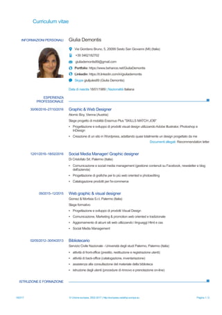 Cv Demontis IT | PDF